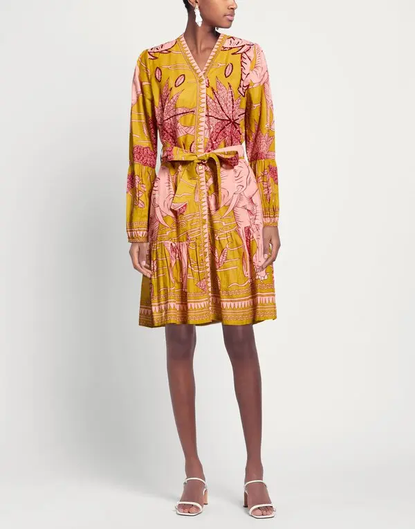CONNOR & BLAKE Cotton Mini Dress With Elephant Print