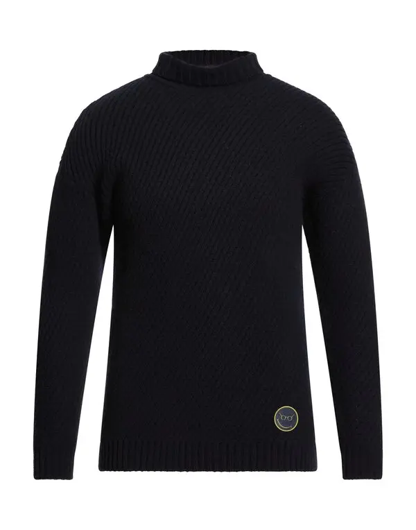 Armani Exchange Turtleneck Wool And Polyamide Knit - Blue