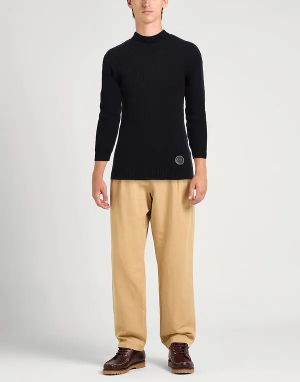Armani Exchange Turtleneck Wool And Polyamide Knit - Blue