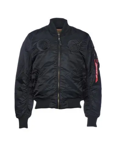 Alpha Industries Nylon Bomber Jacket - Black