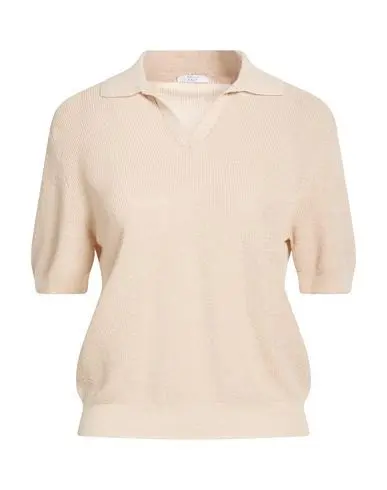 Peserico Linen And Cotton Blend Sweater - Beige