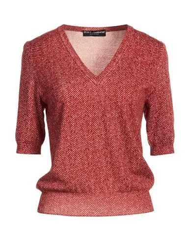 Dolce & Gabbana Sweater Brick Virgin Wool - Red