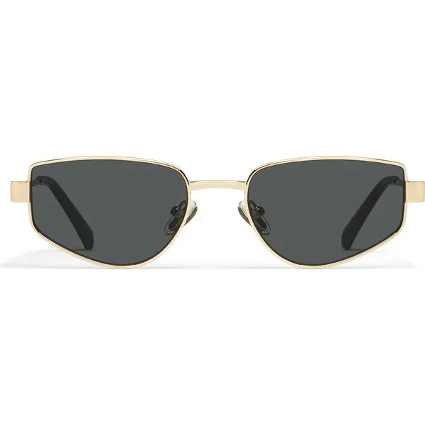 Quay Hit Single 54mm Cat Eye Sunglasses - Gold/smoke