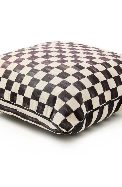 MACKENZIE-CHILDS Courtly Check Printed Outdoor Throw Pillow