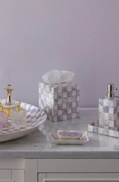 MACKENZIE-CHILDS Check Boutique Tissue Box Cover