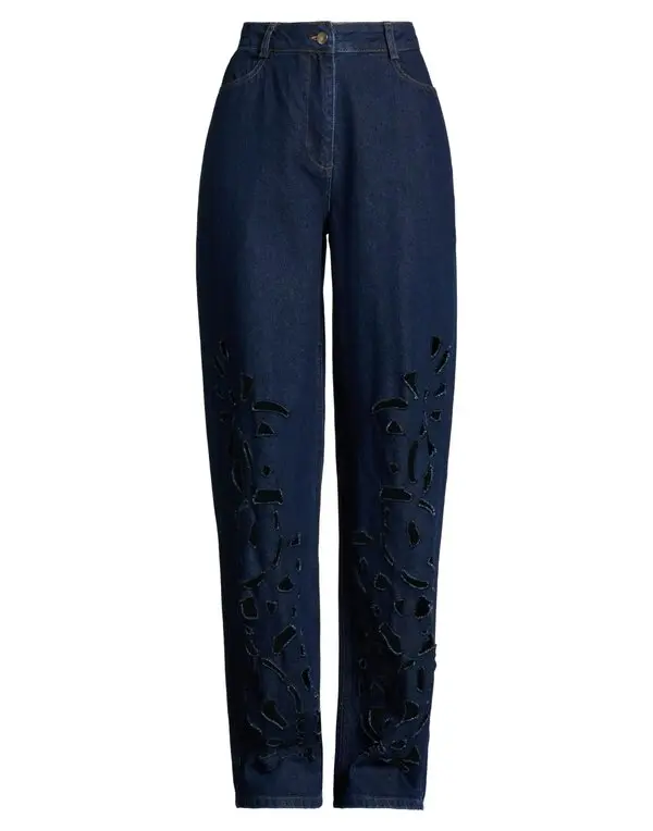 Alpha Studio Straight-leg Jeans With Appliqués And Embroidery