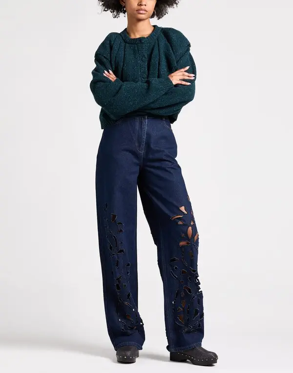 Alpha Studio Straight-leg Jeans With Appliqués And Embroidery