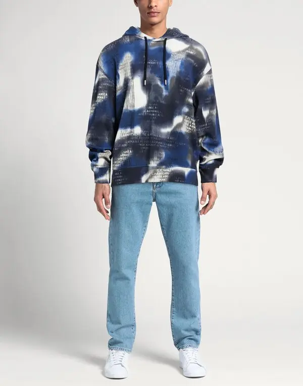 Armani Exchange Cotton-elastane Jersey Sweatshirt - Navy