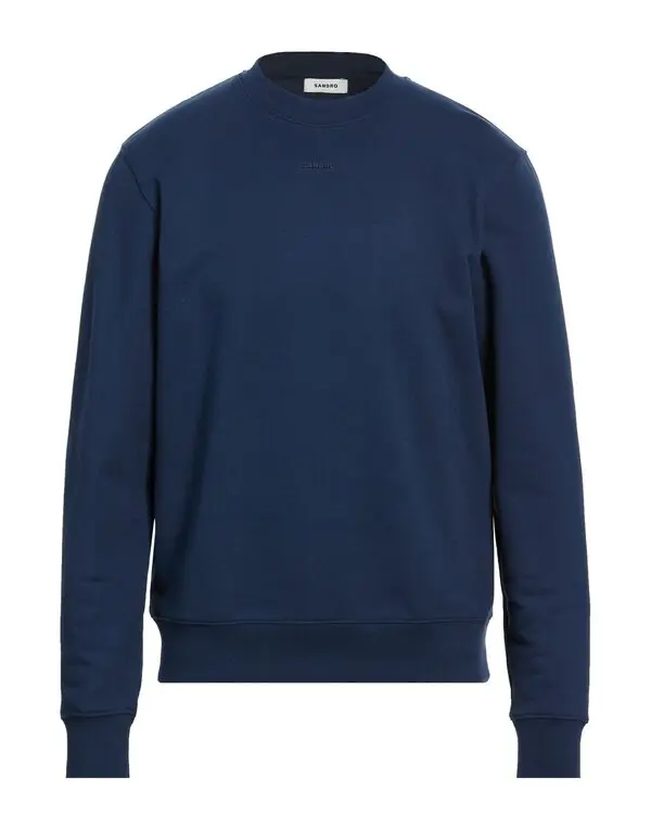 Sandro Cotton Sweatshirt - Navy