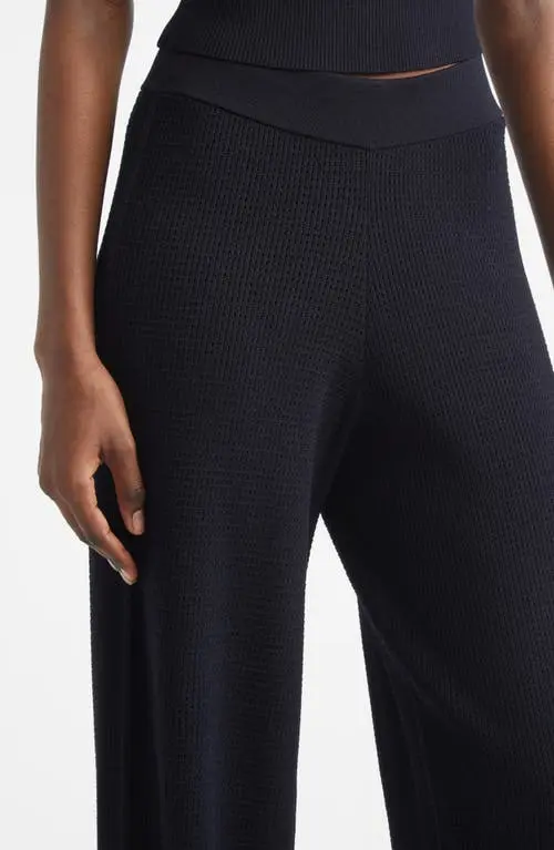 A.L.C. Banks Waffle Stitch Wide Leg Pants