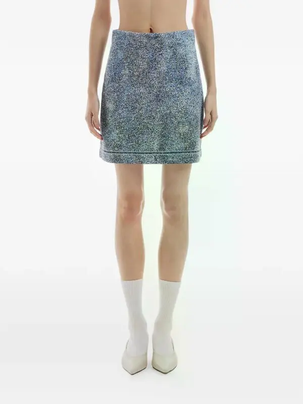 CRUSH COLLECTION Patterned Straight Skirt