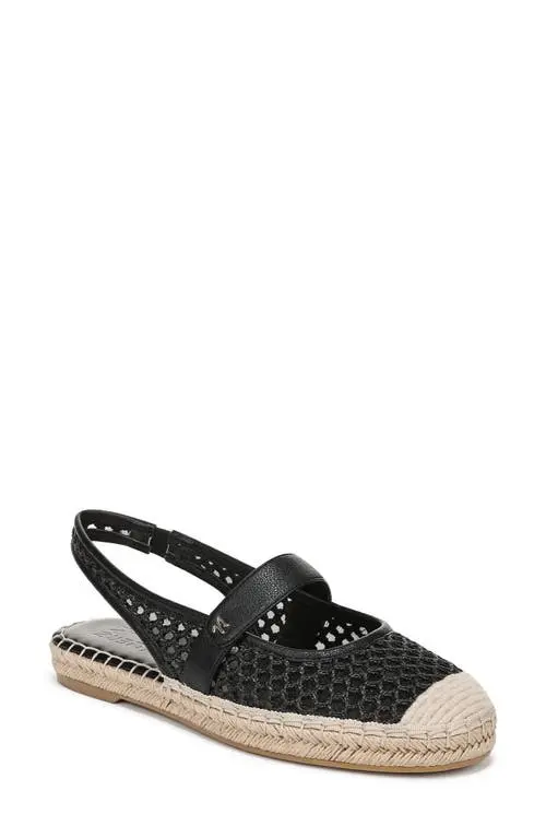 Naturalizer Jolie Slingback Espadrille Flat - Black
