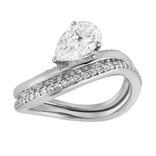 LUVMYJEWELRY 1.9 Ct. T.w. Lab Grown Diamond 14k Gold Ring - 14k White Gold