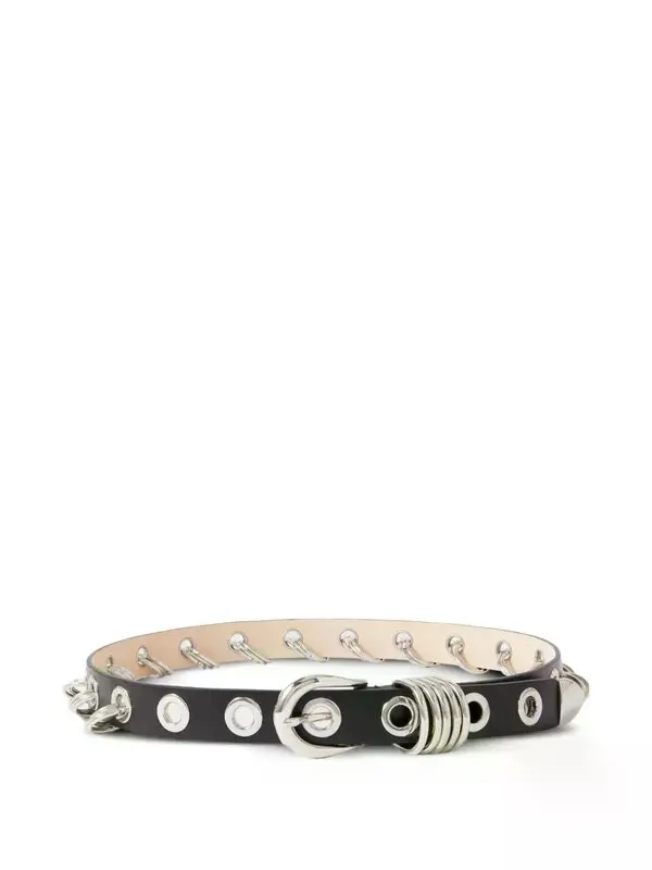 DEHANCHE Eyelet Chain Belt - Black