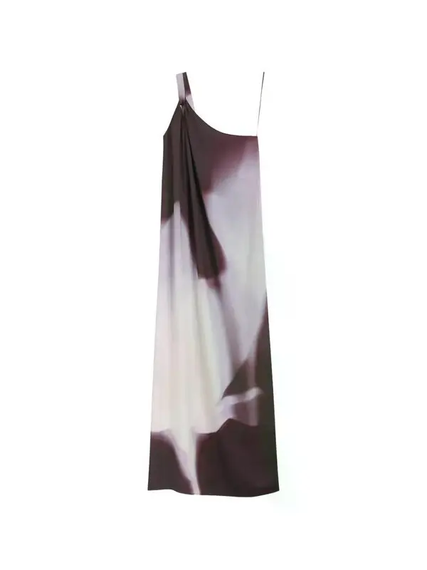 BOSS One-shoulder Dress - Brown
