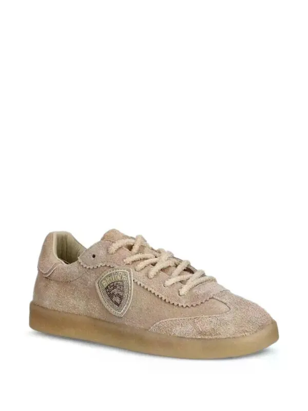 BLAUER. Scalloped Logo Sneakers