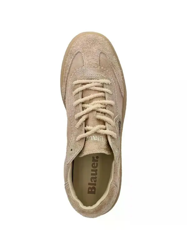 BLAUER. Scalloped Logo Sneakers