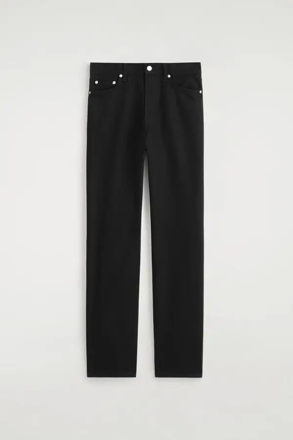 Cos Chord Straight-leg Jeans - Black