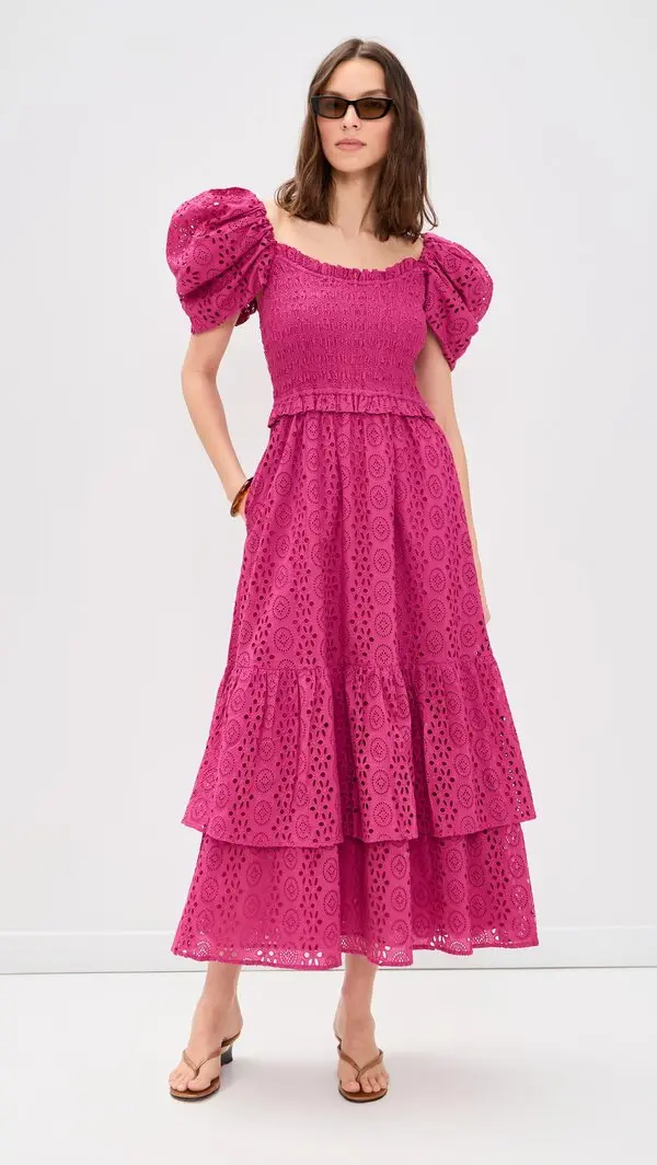 CLEOBELLA Maxi Dress With Puff Sleeves And Details