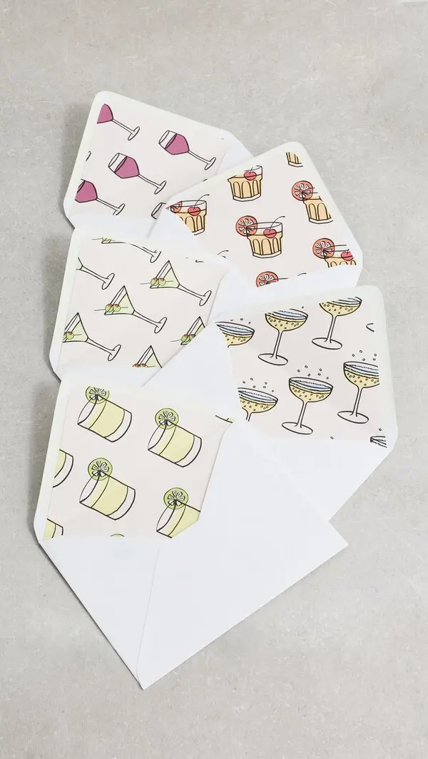 DEAR ANNABELLE Happy Hour Notecards With Euro Envelopes