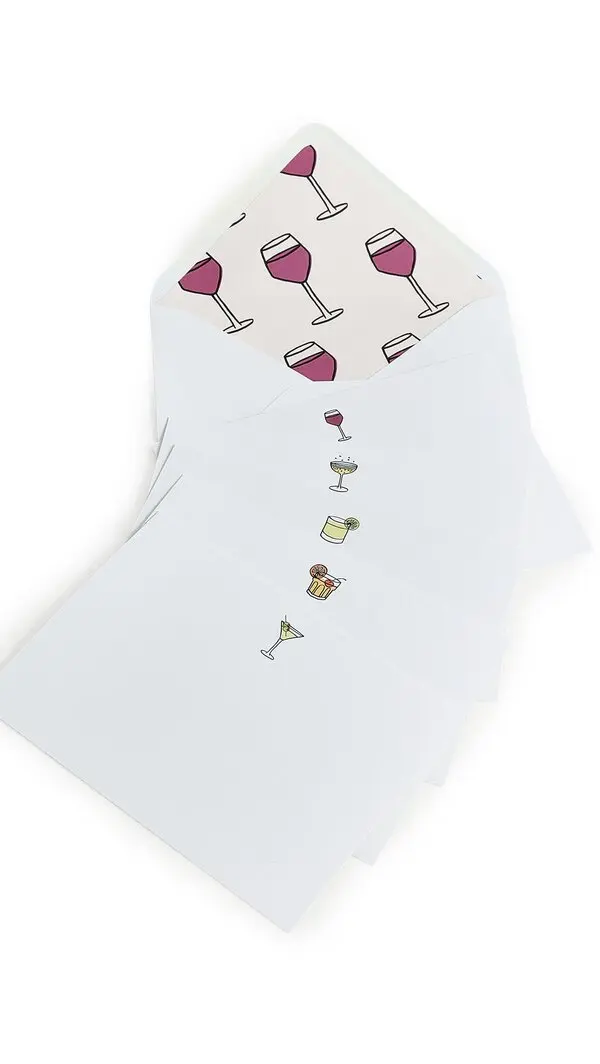 DEAR ANNABELLE Happy Hour Notecards With Euro Envelopes