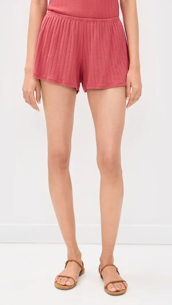 Donni. Pointelle Tap Shorts