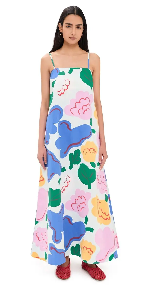 Marimekko Huvittaa Kukasta Kukkaan Maxi Dress - Multi Flower