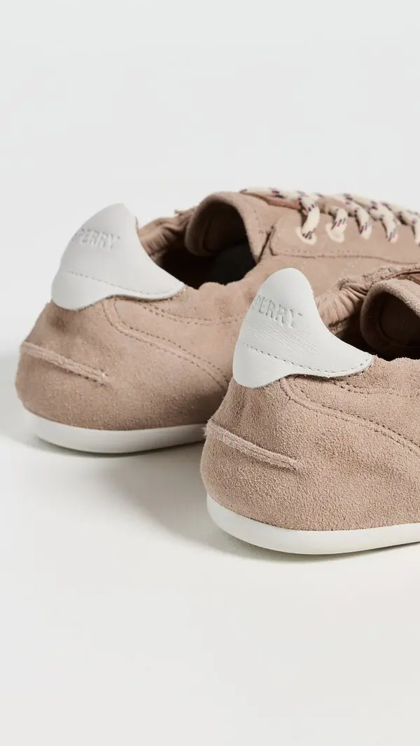 Sperry Slim Jogger Sneakers With Suede Upper And Leather Trim - Linen Multi