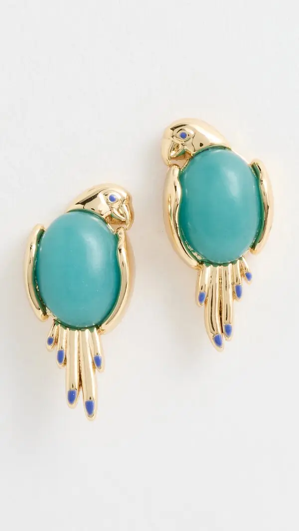 Lele Sadoughi Eileen Parrot Stud Earrings