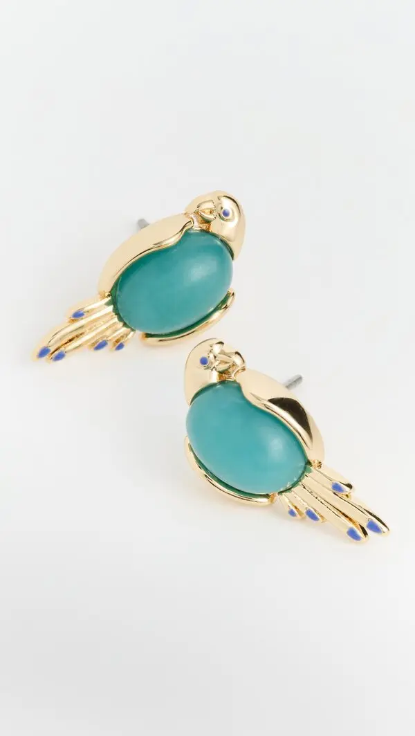 Lele Sadoughi Eileen Parrot Stud Earrings