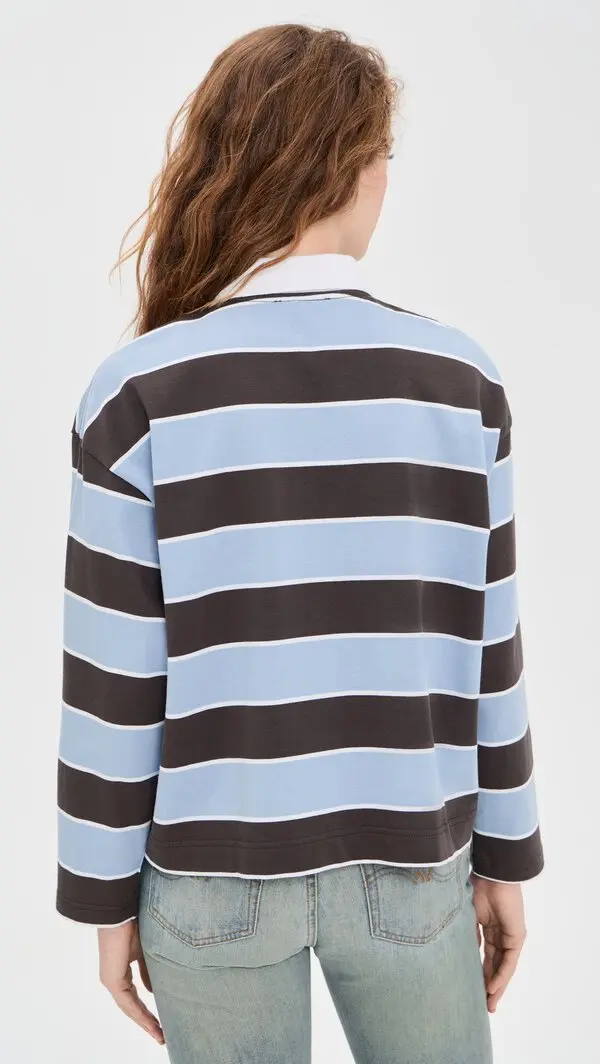 Madewell Rugby Polo With Striped Pattern And Long Sleeves