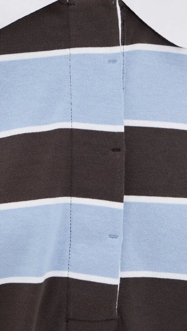 Madewell Rugby Polo With Striped Pattern And Long Sleeves