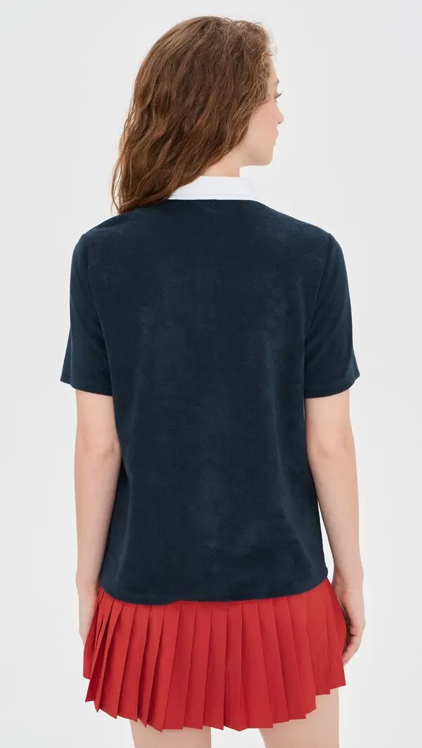 Kule Terry Polo With Classic Collar