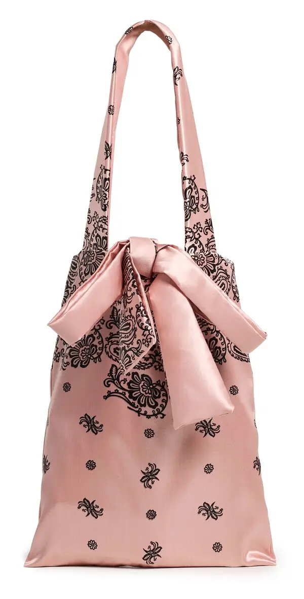 Maria La Rosa Bandana Couture Tote - Pale Pink
