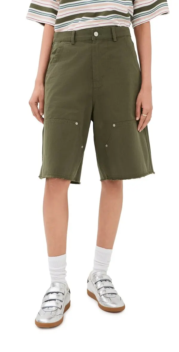 HALFBOY Cargo Shorts - Military Green