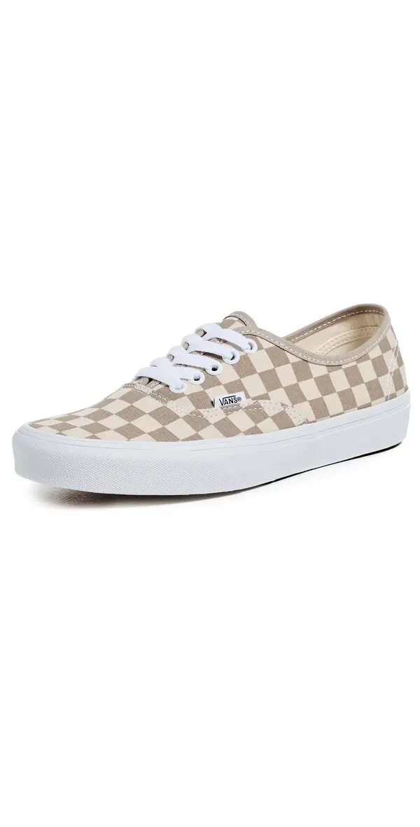 VANS Authentic Sneakers - Checkerboard Aluminum/oatmeal