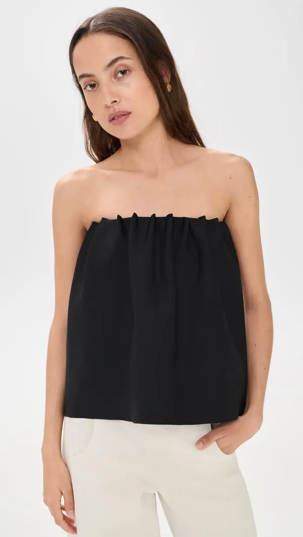 HOUSE OF DAGMAR Ruched Tube Top