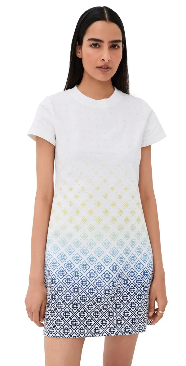Casablanca Aop Monogram T-shirt Dress - Monogram Gradient