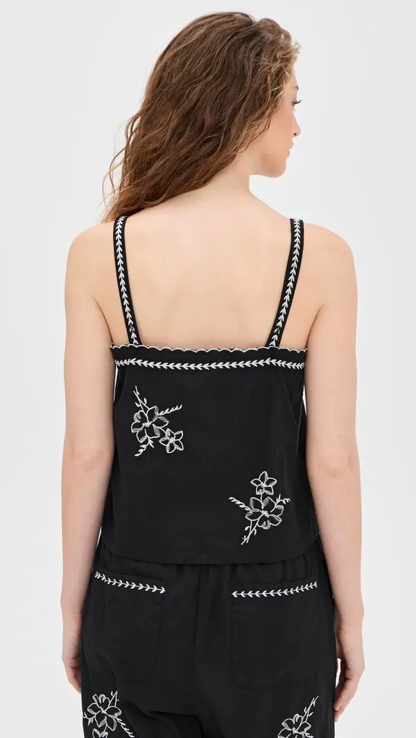 The Great. The Weekend Tank With Hanky Embroidery