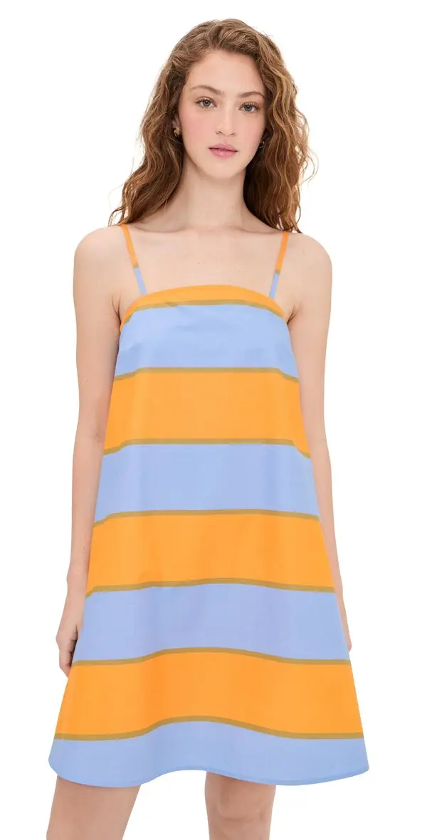 Marimekko Pelit Galleria Mini Dress - Blue/orange