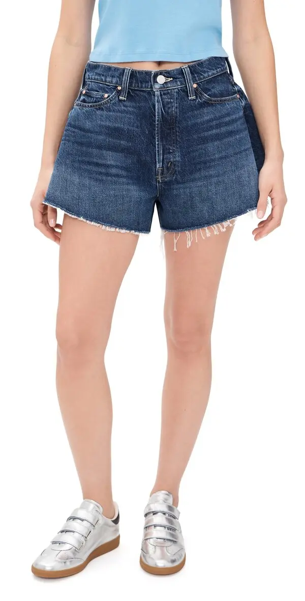MOTHER The Flutter Fray Denim Shorts - Did You Bring Me Anything