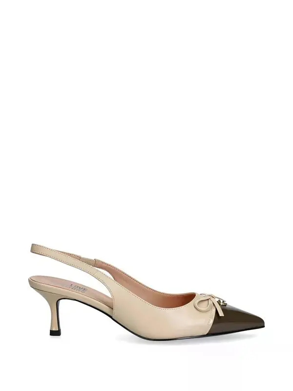 Moschino Bow-detail Slingback Pumps - Neutrals