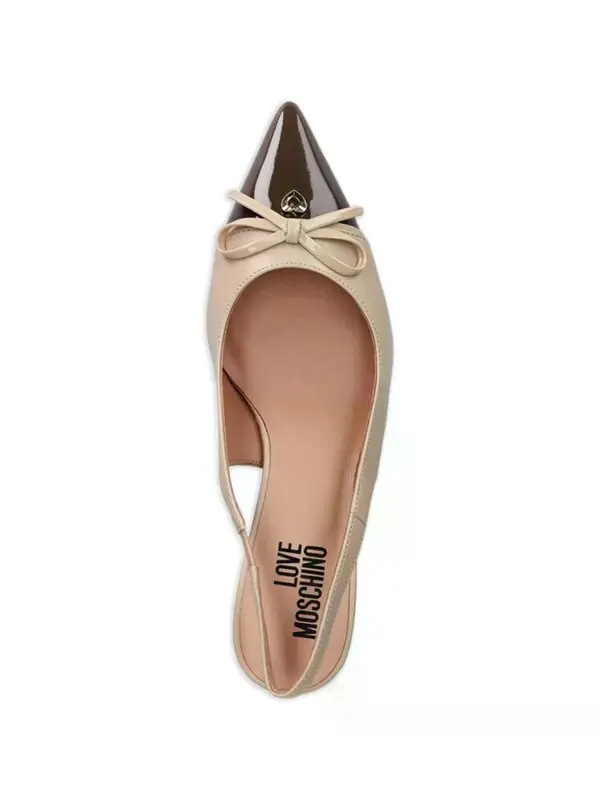 Moschino Bow-detail Slingback Pumps