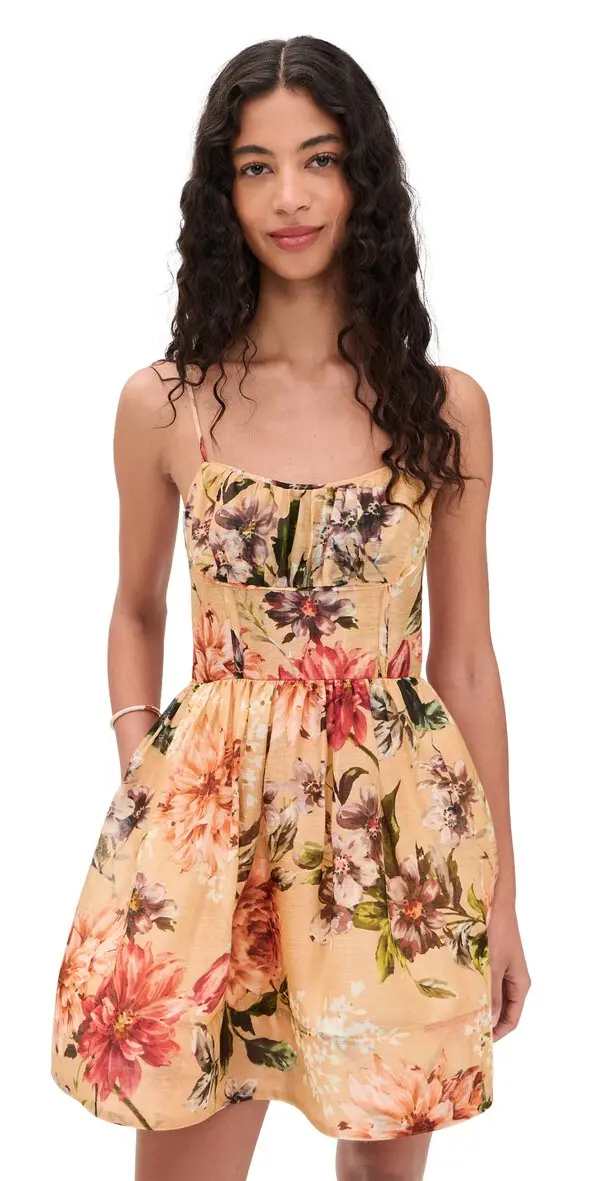 Cara Cara Alba Mini Dress - Margaux Bloom Ginger