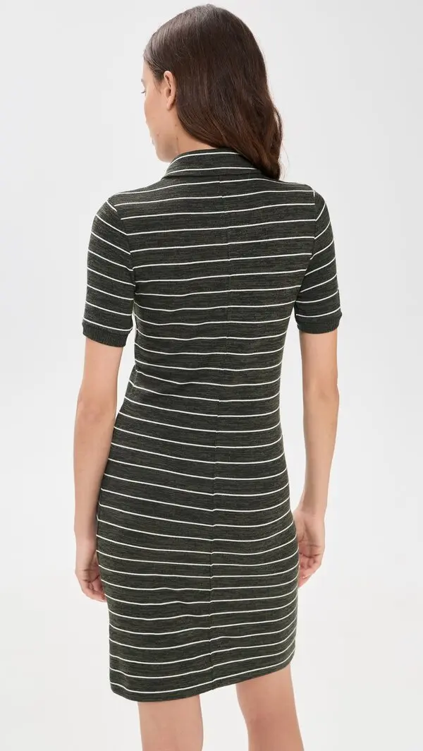 Rag & Bone Knit Stripe Polo Mini Dress - Armmt