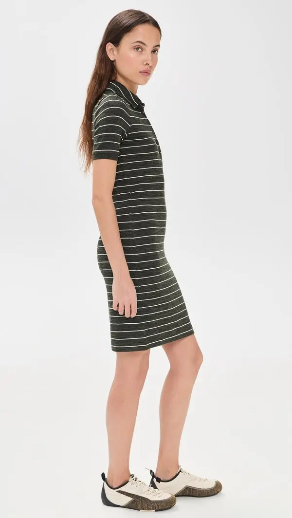Rag & Bone Knit Stripe Polo Mini Dress - Armmt
