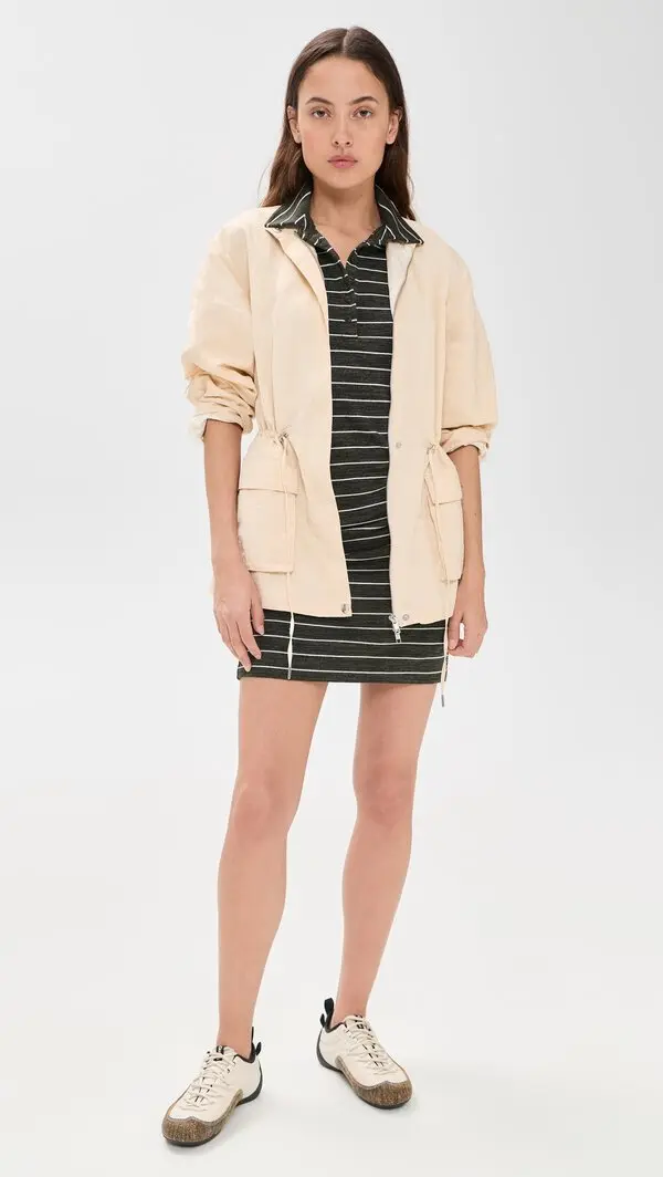 Rag & Bone Knit Stripe Polo Mini Dress - Armmt