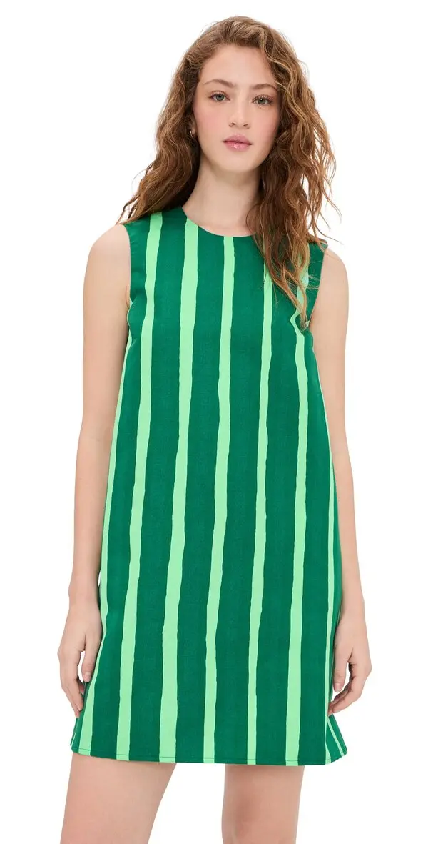 Marimekko Sopiva Piccolo Dress - Green/light Green