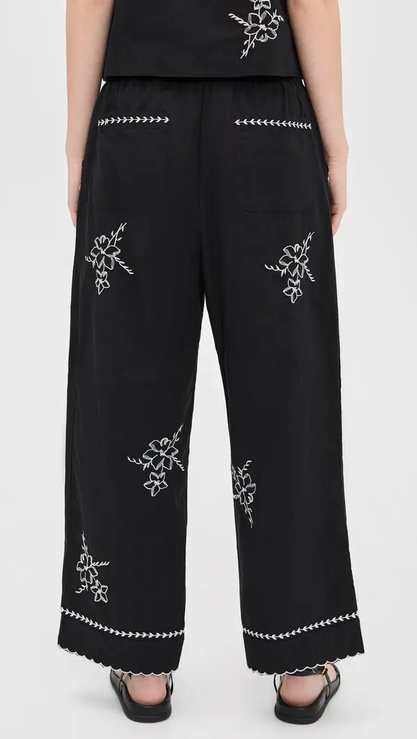 The Great. Weekend Hanky Embroidery Pants