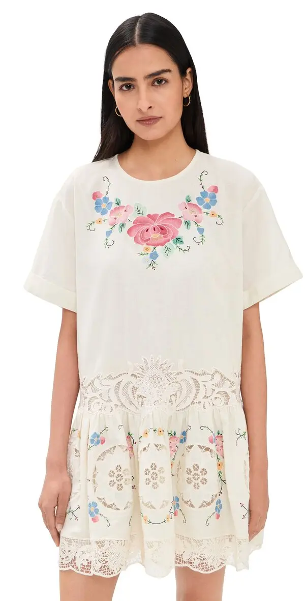 Sea Astrid Embroidery Mini Dress - Multi